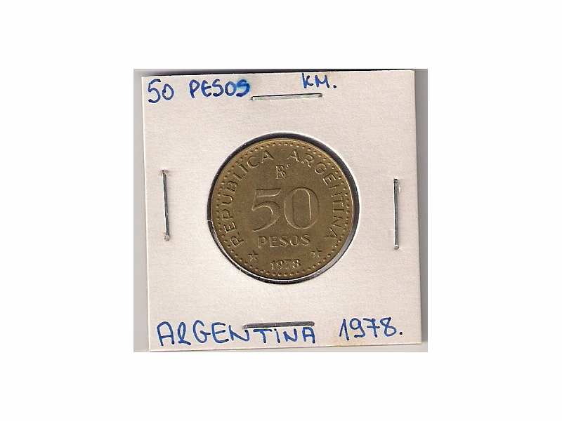 a5 Argentina 50 pesos 1978.