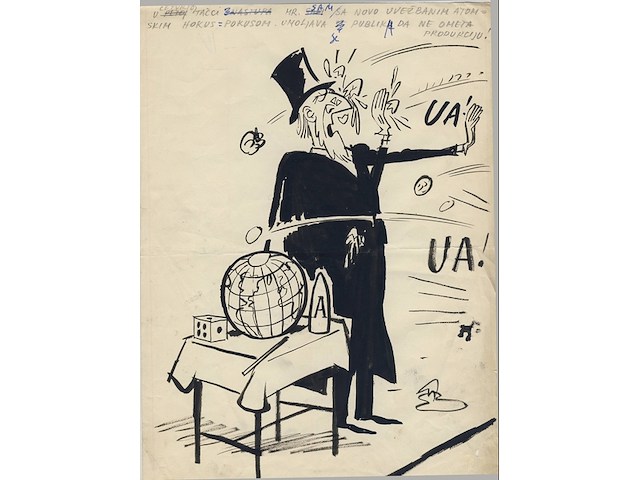 UNCLE SAM, KARIKATURA ANTIAMERIKANIZAM ATOMSKA BOMBA