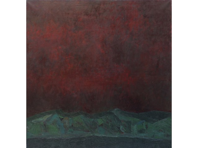 Crveno nebo, ulje na platnu, 137x140cm, 1996.