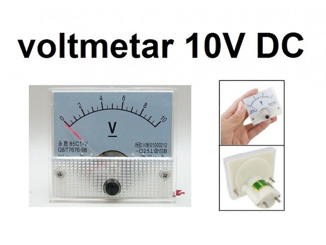 Voltmetar DC 10 V - analogni