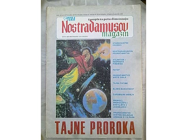Nostradamusov magazin-Tajne proroka