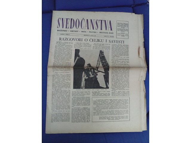 SVEDOCANSTVA, GODINA I, BROJ 9, 1952.G.