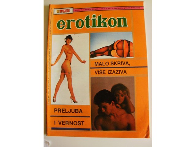 EROTIKON PLUS BROJ 2/ 1988