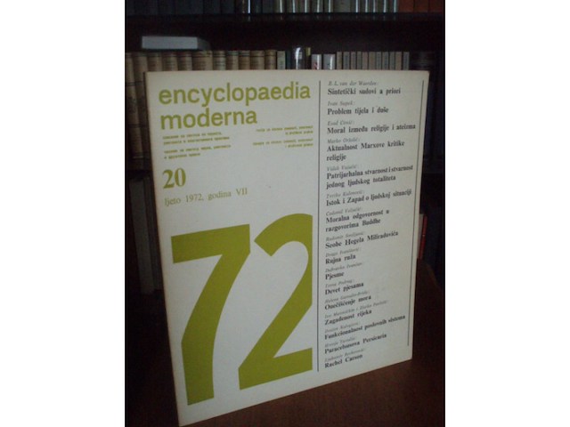 Encyclopaedia moderna, 1972. br. 20