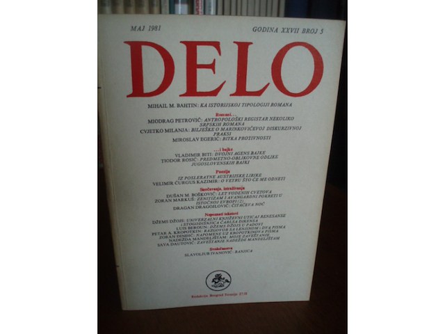 Delo, 1981. br. 5