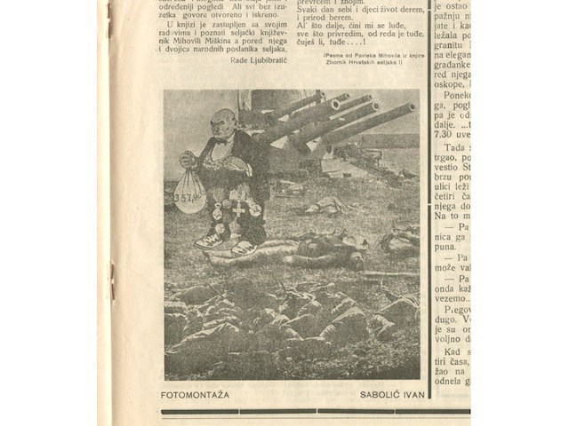 NASE DOBA - casopis 1936 fotomontaza SABOLIC IVAN