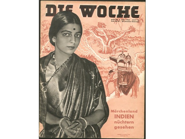 DIE WOCHE nemacki casopis 1938 INDIJA