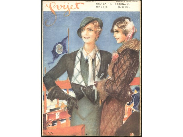 SVIJET casopis CHLORODONT reklama ART DECO 1931