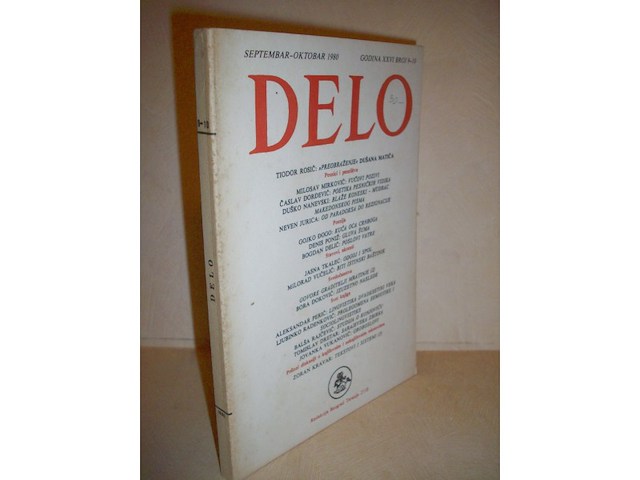DELO - književni časopis; XXVI/9-10; sep-okt, 1980.