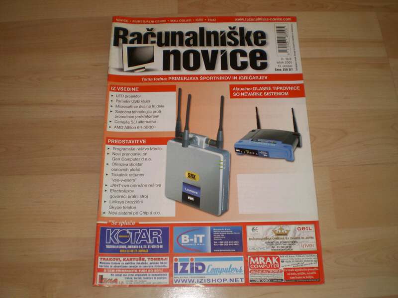 Racunalniske novice 19/X - na slovenackom