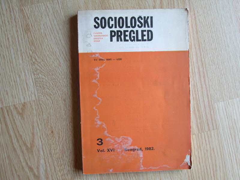 Socioloski pregled 3 Vol.XVI 1982