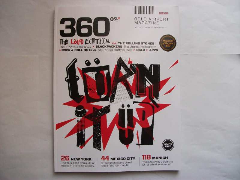 360` OSLO AIRPORT MAGAZINE no.12 oct-nov 2012. LOUD ED.