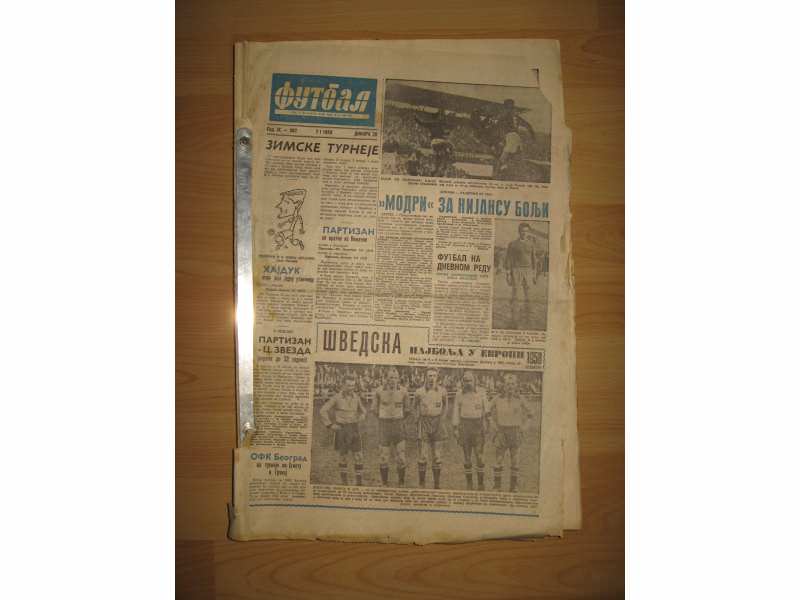 Novine Fudbal iz 1959. godine