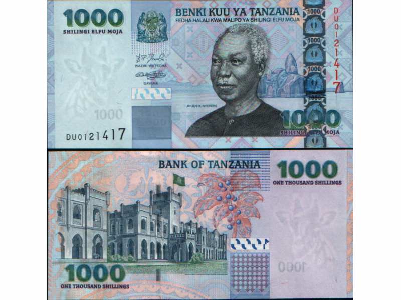 Tanzania 1000 Shilingi 2003. UNC