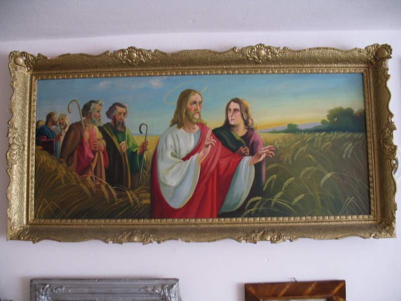 Isus i apostoli - ulje na lesonit (133cm)