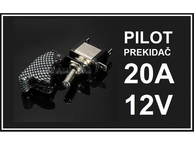 Pilot prekidac - CRNO-BELI - 20A