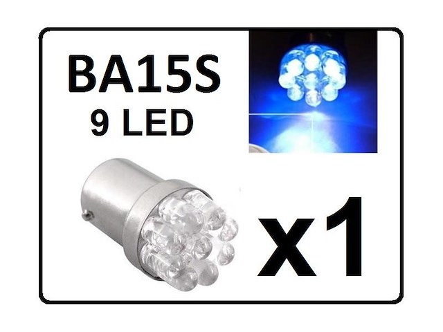 LED Sijalica - BA15S - PLAVA - 1 komad