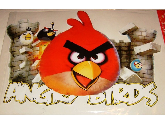 NOVO-PRELEPA ZIDNA DEKORACIJA ANGRY BIRDS