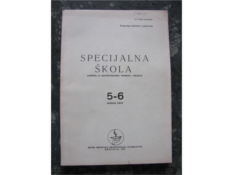 SPECIJALNA SKOLA  5-6,God.XXIV,1975