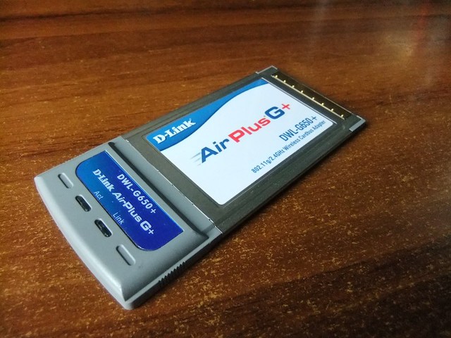 D-Link AirPlus G+ PCMCIA karta za lap + GARANCIJA!
