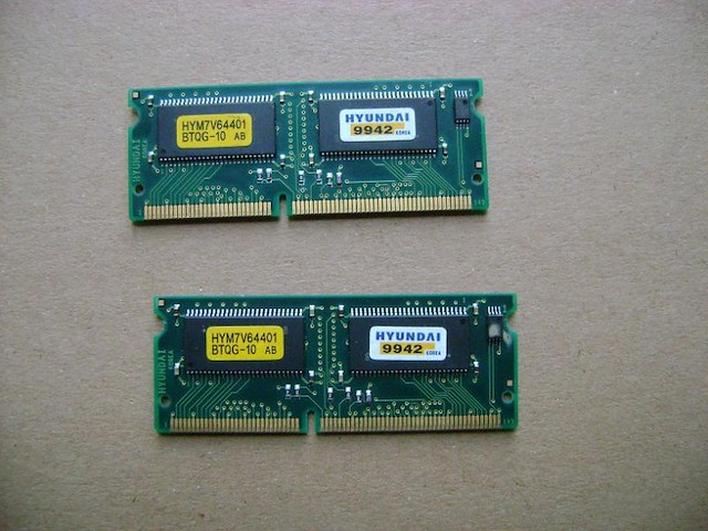 SODIMM SDRAM 2x32 MB PC100