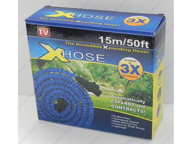 X Hose magicno crevo 7.5 m + BESPL DOST. ZA 3 ART.