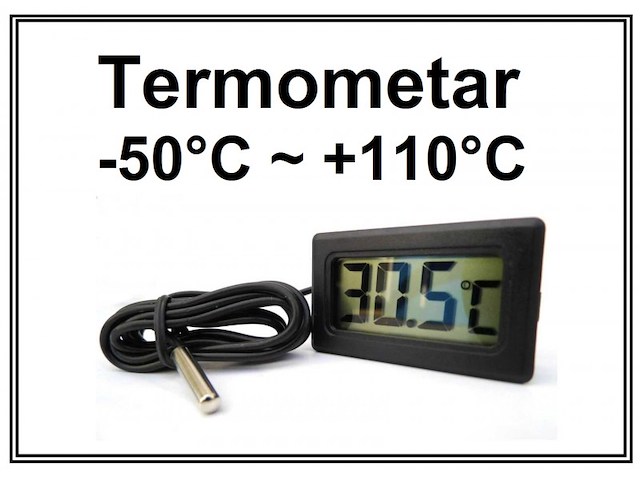Digitalni termometar sa sondom -50°C do +110°C