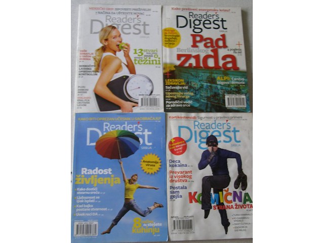 Readers Digest 11,12, (2009), 01,04 (2010)