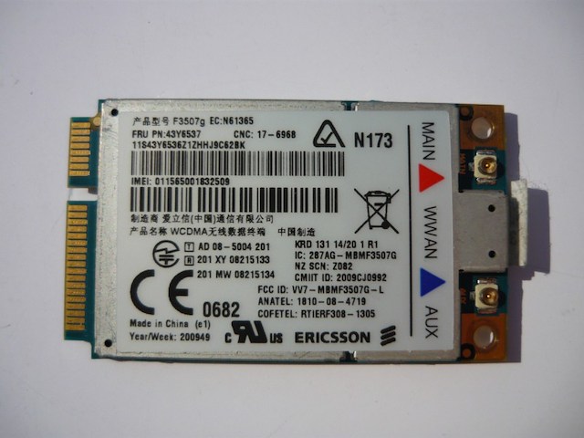 WWAN Ericsson F3507G 3G+GPS Lenovo