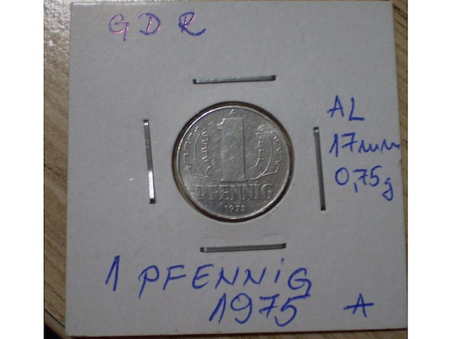 1 pfennig 1975