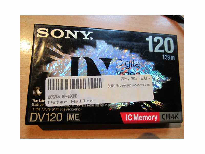 SONY  DV120ME Digital Video Cassete