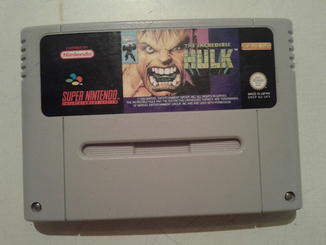 nintendo snes the incredible hulk ispravna sa slika