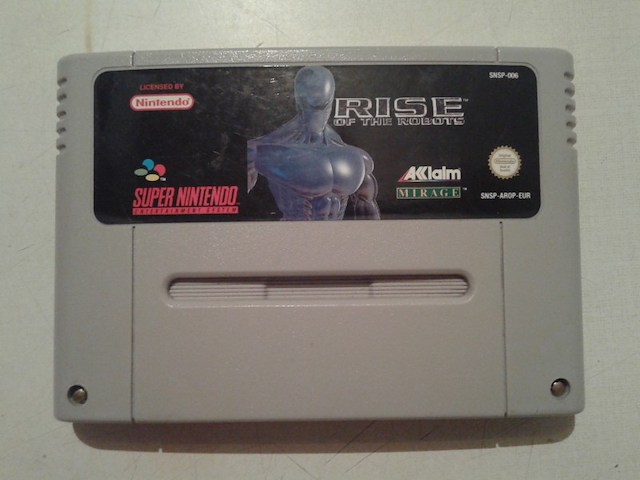 nintendo snes rise of the robots ispravna sa slika