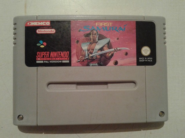 nintendo snes k first samurai ispr sa slika