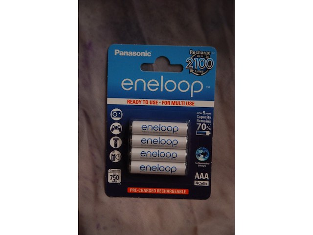 Baterije Eneloop punjive 750 Mah AAA 4  KOM