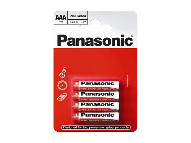 Baterija Panasonic R03 AAA 1,5V
