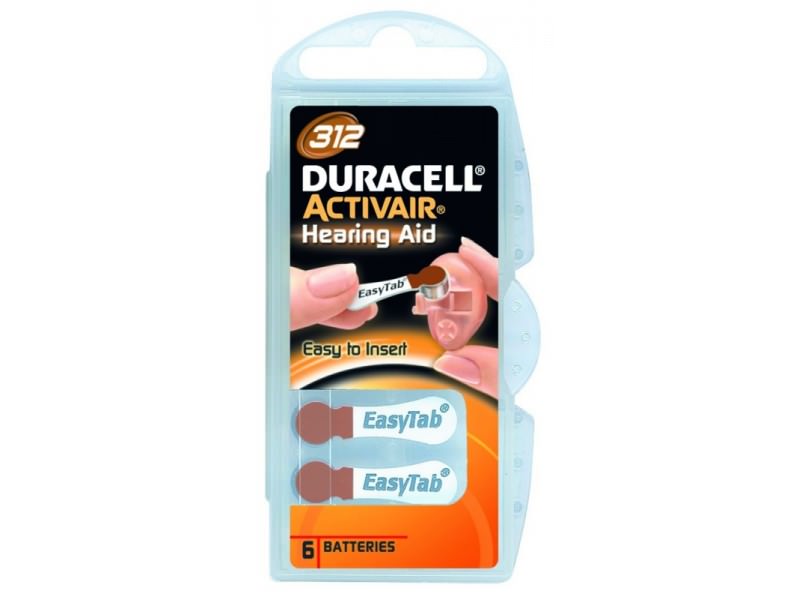 Baterija za slušni aparat Duracell DA312