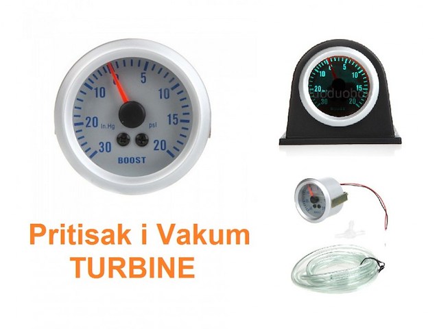 Cajger za pritisak i vakum turbine - sat merac - BOOST