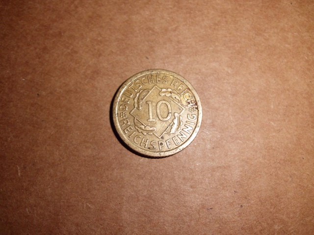 10 Reichs Pfennig (F) 1936 Nemacka (Weimar Republic)