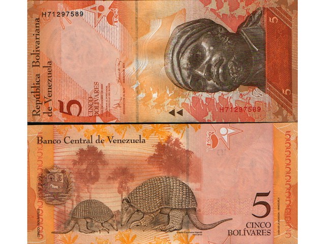 Venezuela 5 Bolivares 2011. P-89. UNC.