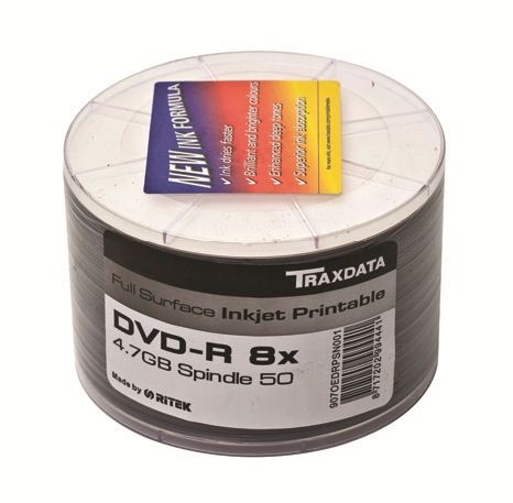 MED DVD TRX DVD-R 8X PRN F SP50 WHITE HIGH QUALITY