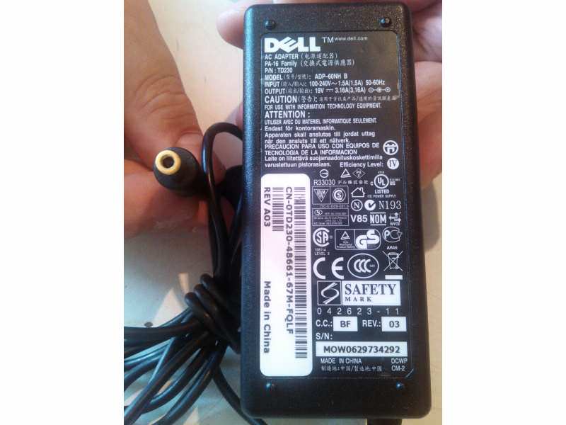 punjac adapter dell laptopa adp-60nh b ispr sa slike