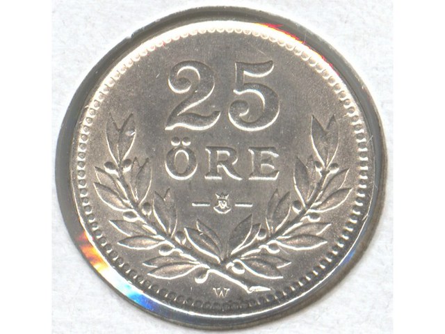 Svedska 25 ore 1917 UNC