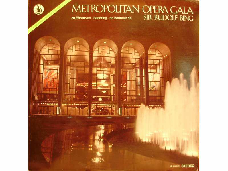 Various - Highlights From Metropolitan Opera Gala Honouring Sir Rudolph Bing