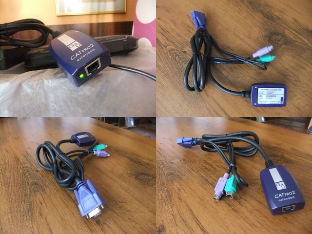 Cat Pro 2 Extender PS/2-VGA-LAN + GARANCIJA!