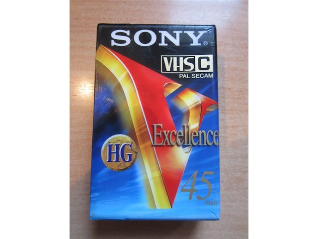 SONY  VHS-C   HG Excellence video kaseta 45 min.