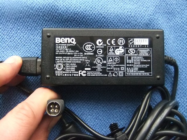 BENQ adapter 12V 2A / 5V 2A 4 pina + GARANCIJA!