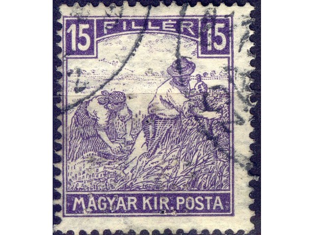 kt981f, 1916-20.  MagyarKirP  Mi195(-o-)FP1/10