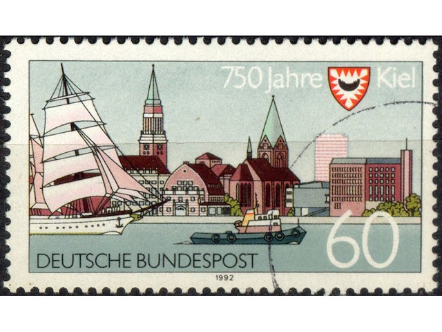 kt968c,  12. mart.1992.  DeutscheBP  Mi1598(-o-)1/1