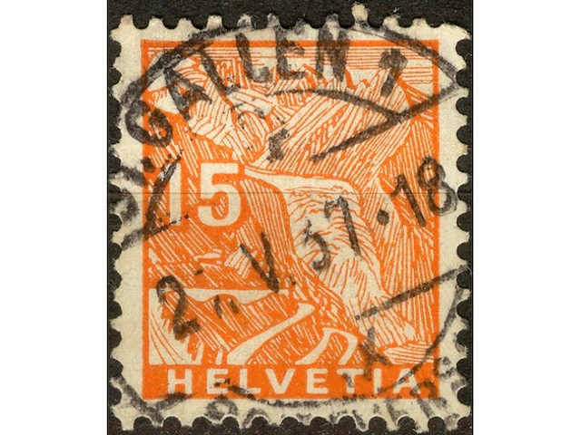 kt950j, 2. jul.1934. Helvetia Mi273(-o-)F1/7